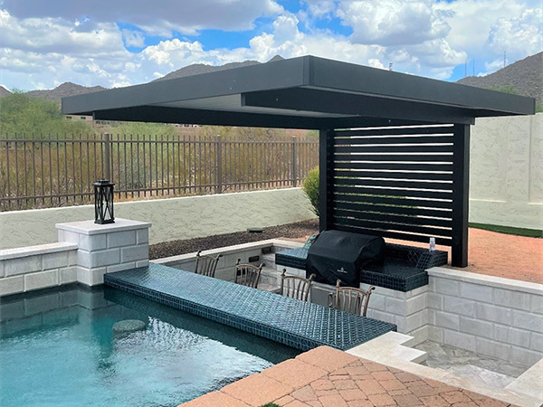 Aluminum Outdoor Shades - Desert Shade Structures